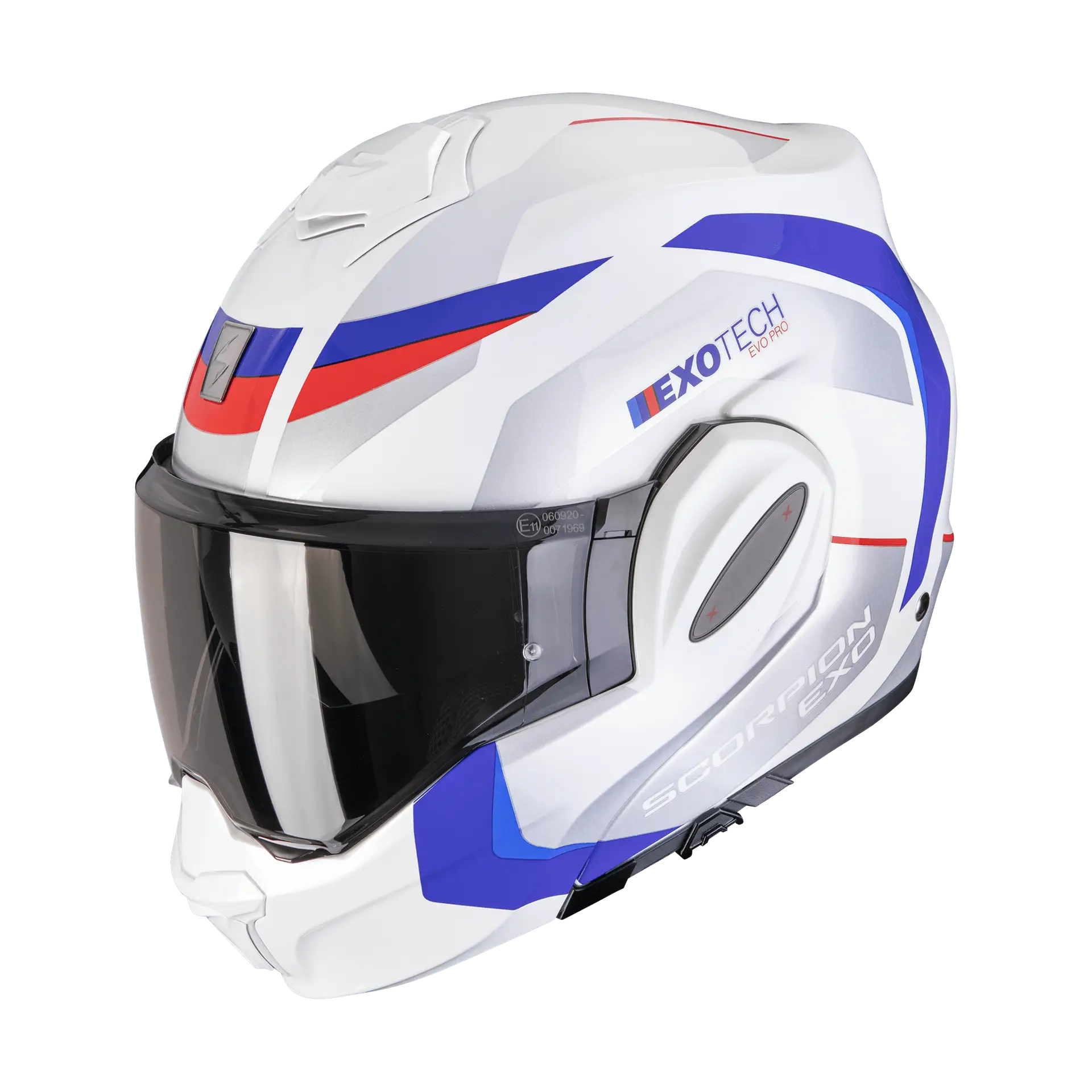 Scorpion Exo-Tech Evo Pro Acuti Blanc Bleu Rouge - Vespucci
