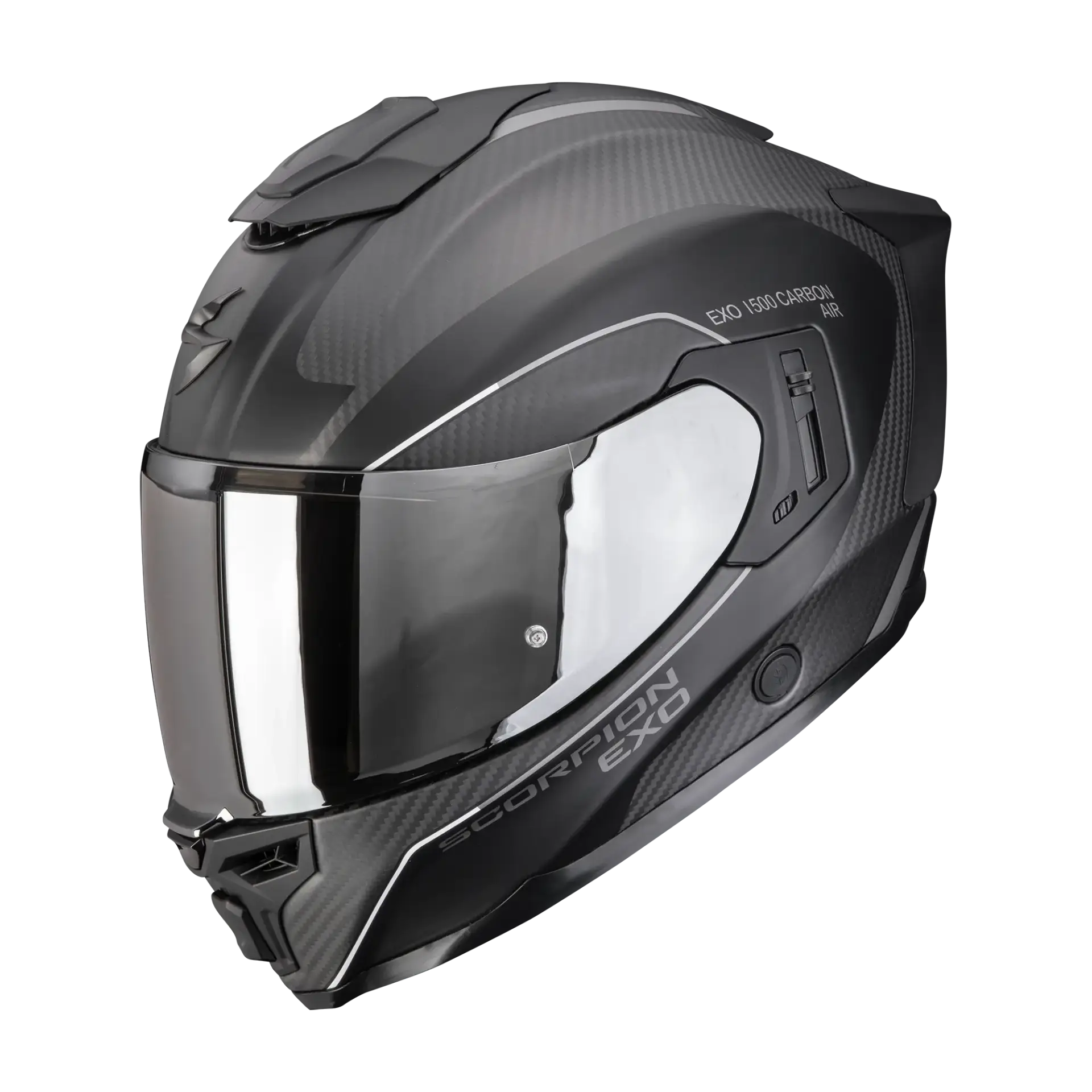 Scorpion EXO-1500 Carbon Mundi Matt Black Silver - Vespucci