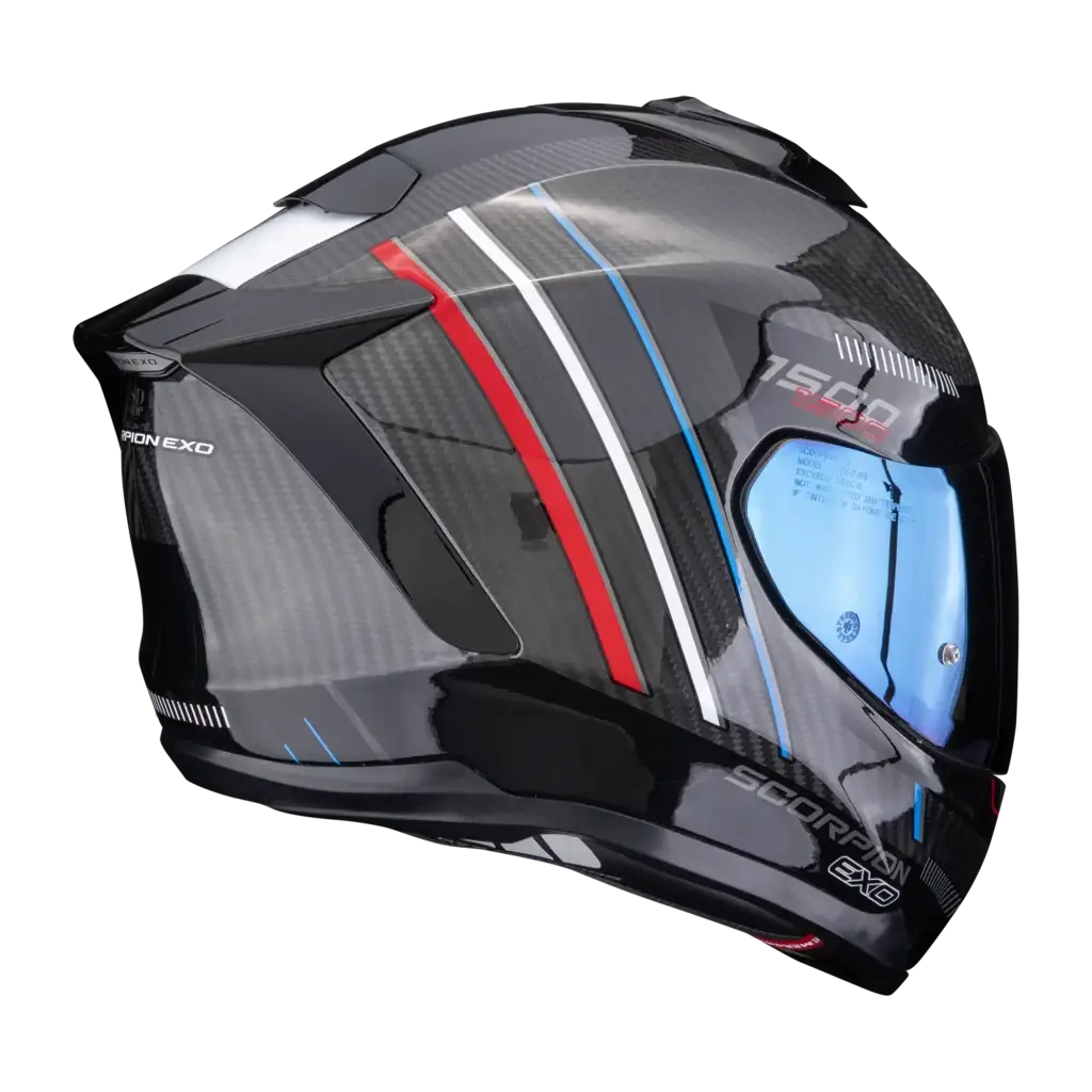 Scorpion EXO-1500 Carbon Zity Noir Rouge Bleu - Vespucci